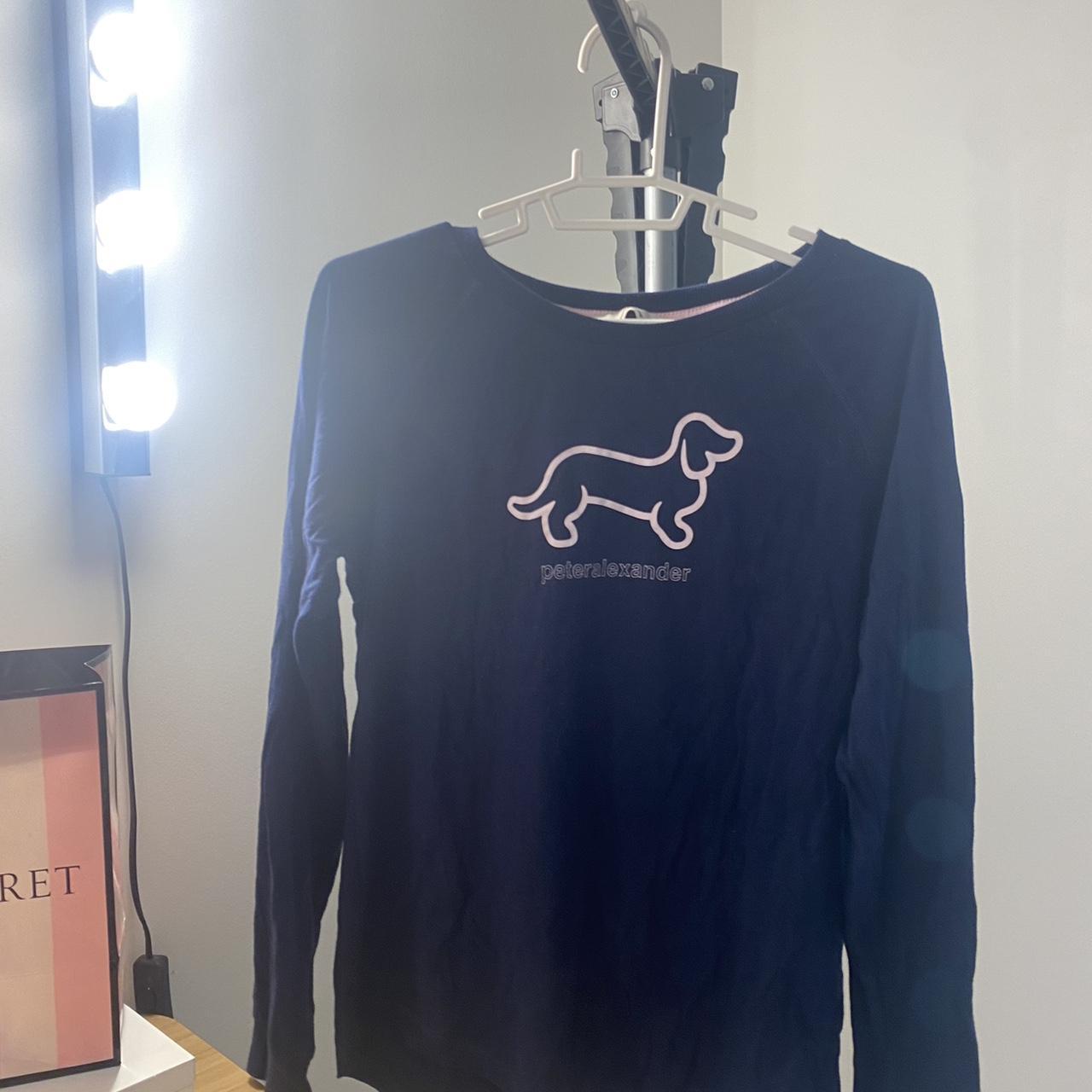 peter alexander long sleep navy top size xs DM... - Depop
