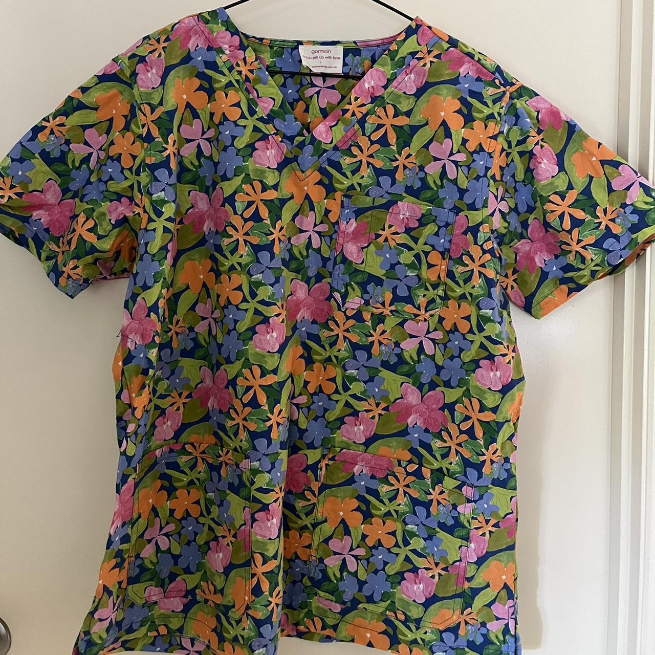 L GORMAN FLOWER SCRUB SET Limited design as these... - Depop