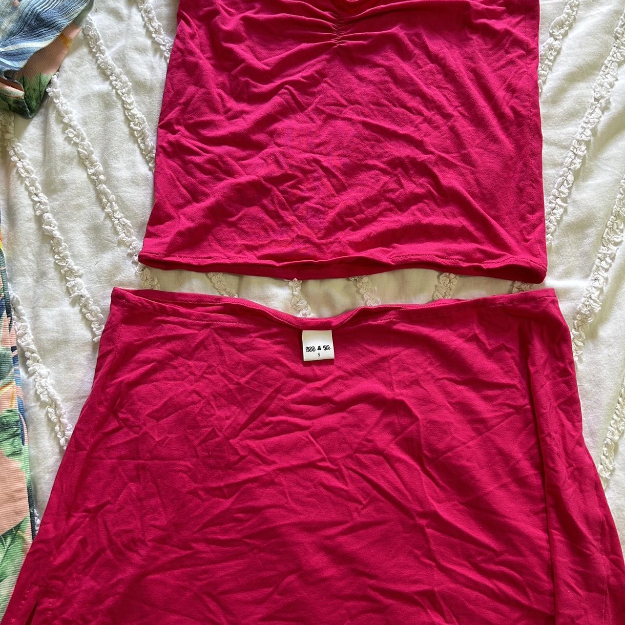 Hot Pink Boo and Co set Never worn size small... - Depop