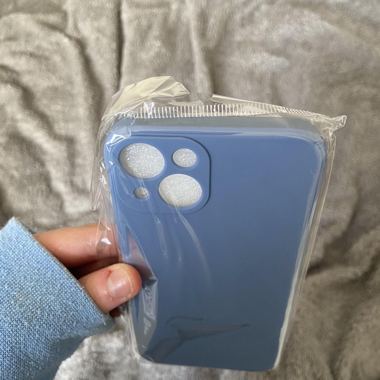 iPhone 13 Plain Blue Phone Case Soft #Phonecase... - Depop