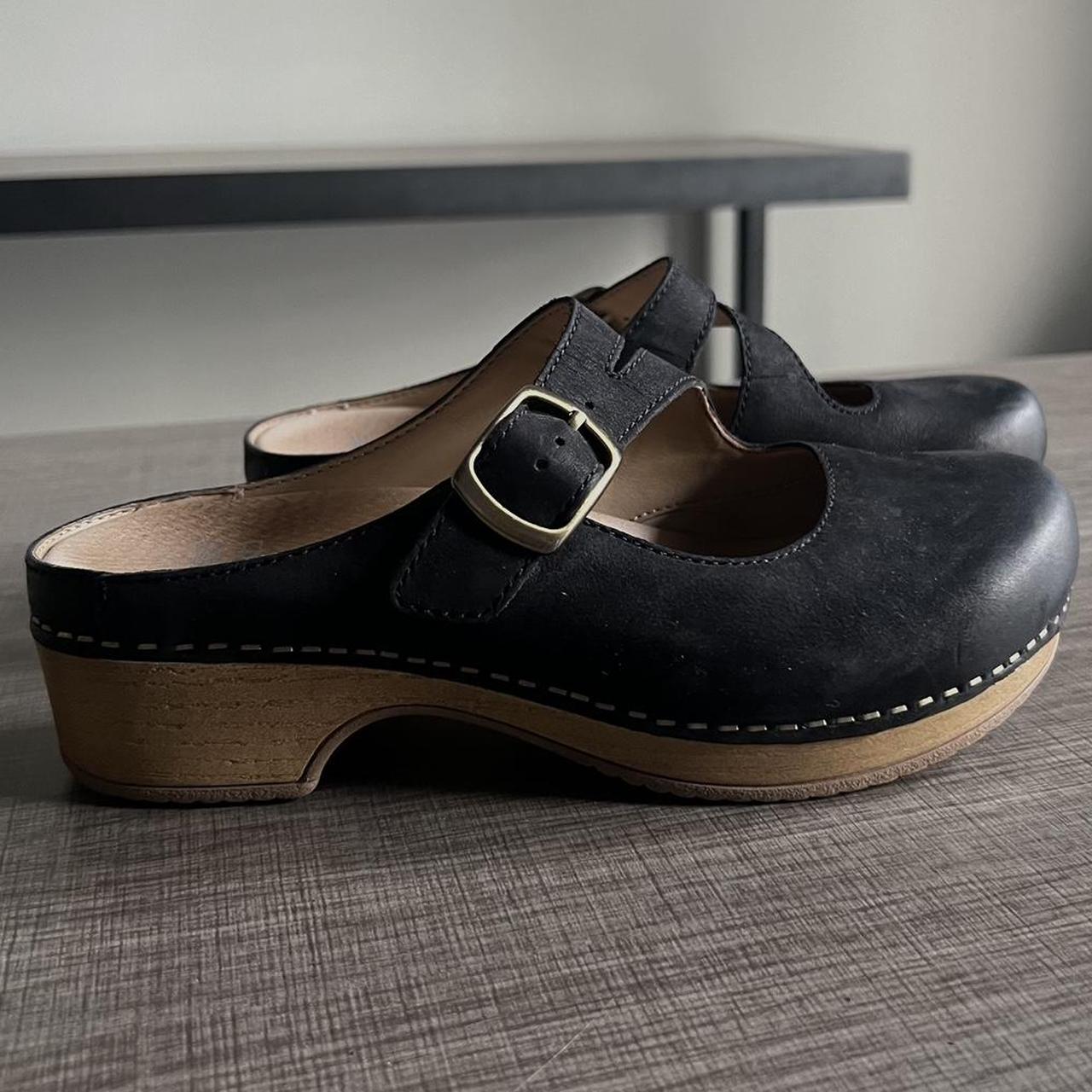 Black Clogs Suede material Comfy & cute Size 7 - Depop