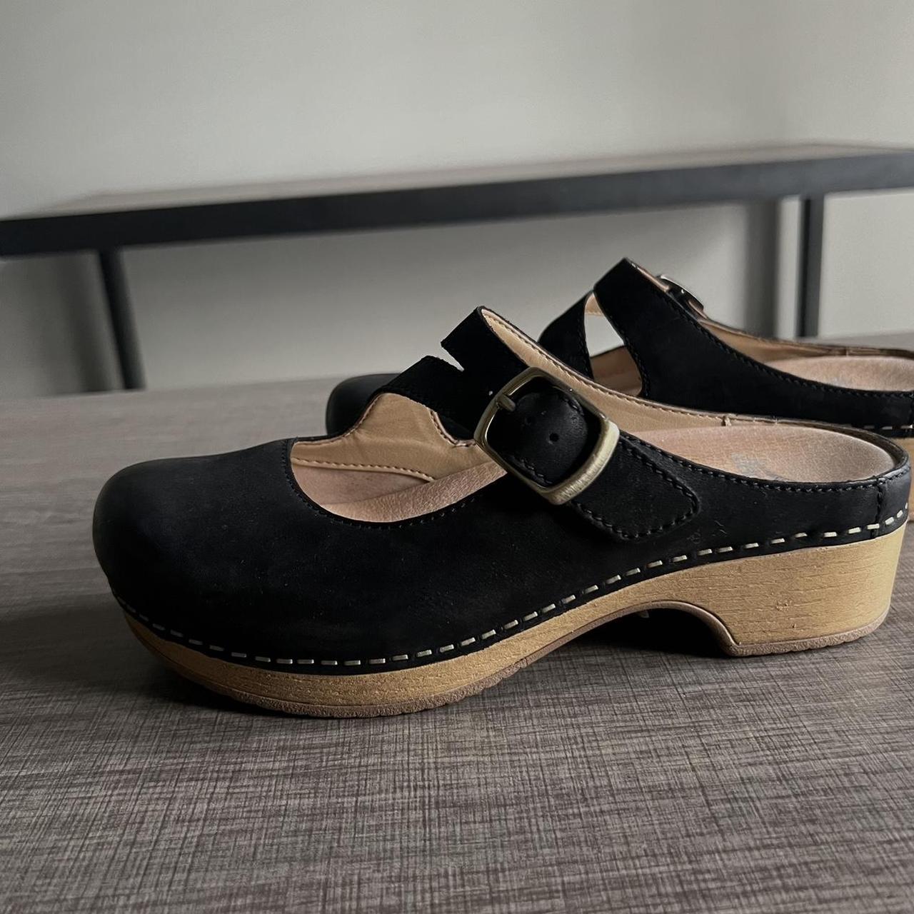 Black Clogs Suede material Comfy & cute Size 7 - Depop