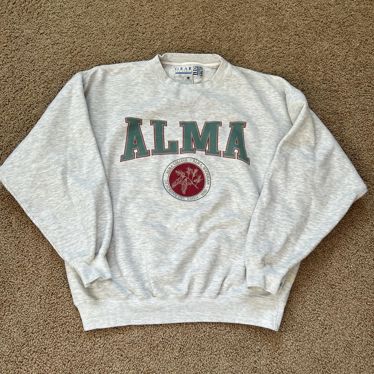 Size Large- Vintage 90s Gear For Sport Alma College... - Depop