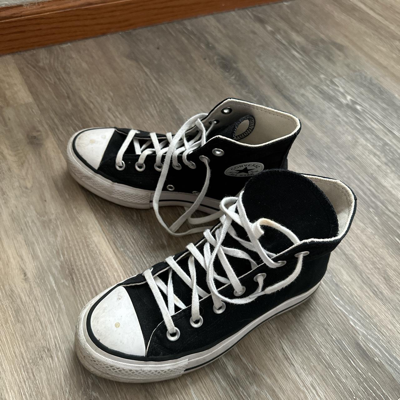 black platform converse - Depop