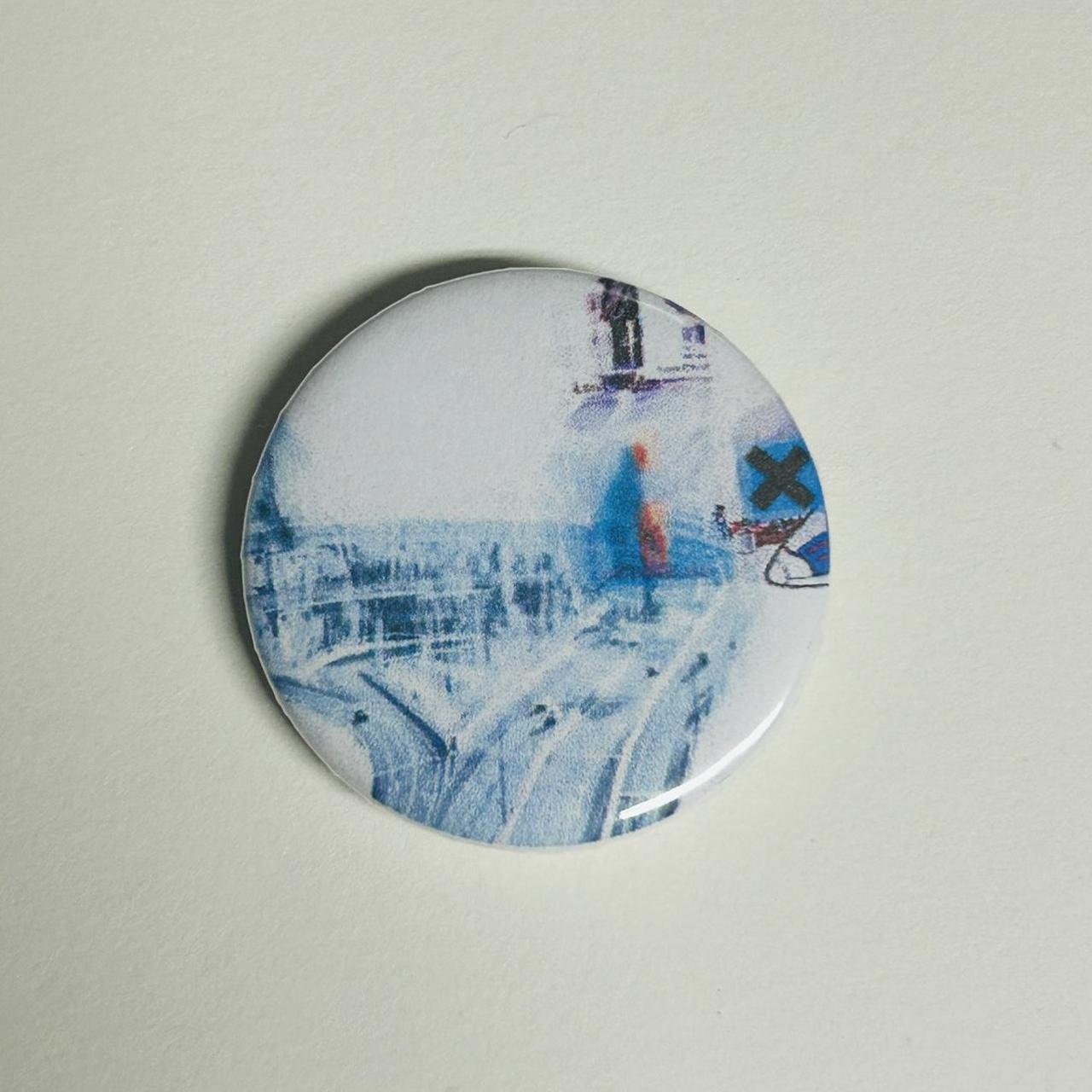 radiohead ok computer button badge handmade 1.25... - Depop