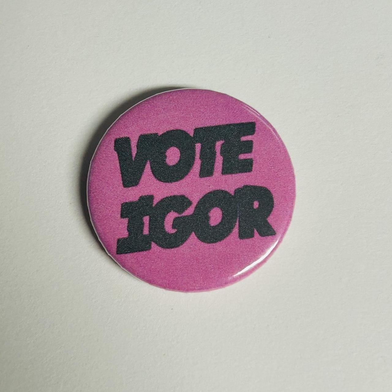 tyler the creator vote igor pin ‼️ 1.25 in/32... - Depop