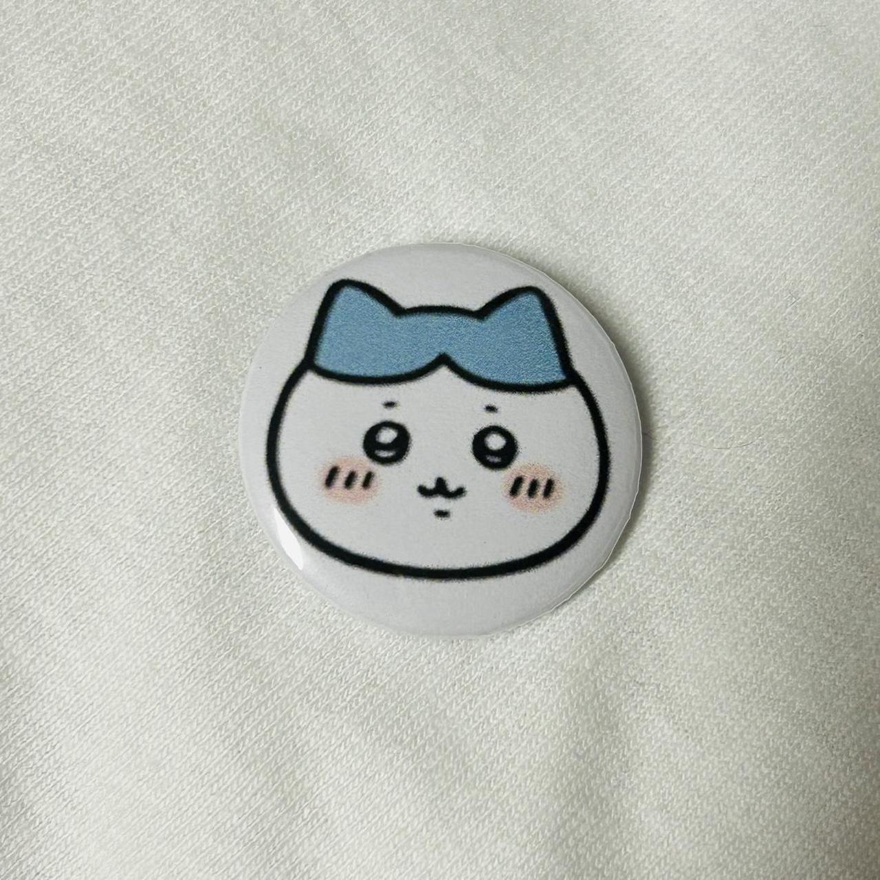 chiikawa hachiware pin 1.25 in/32 mm #pin #hachiware... | Depop