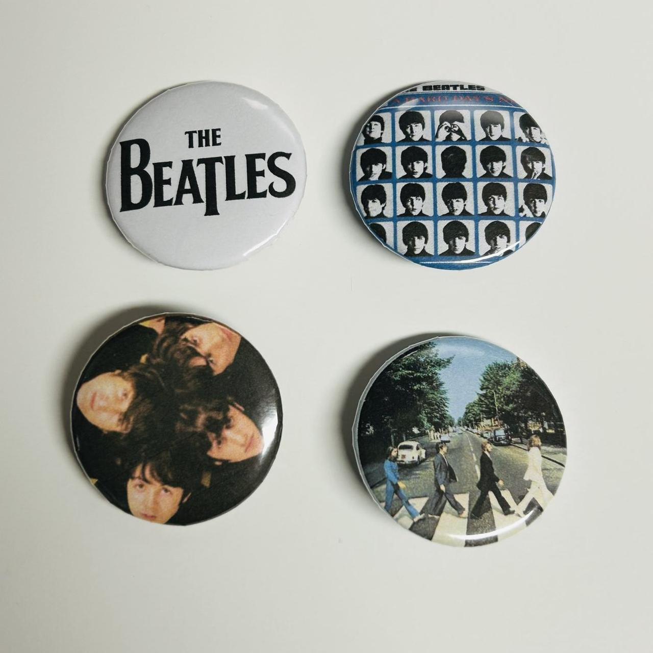 the beatles pin - set of 4 1.25 in/32 mm available... | Depop