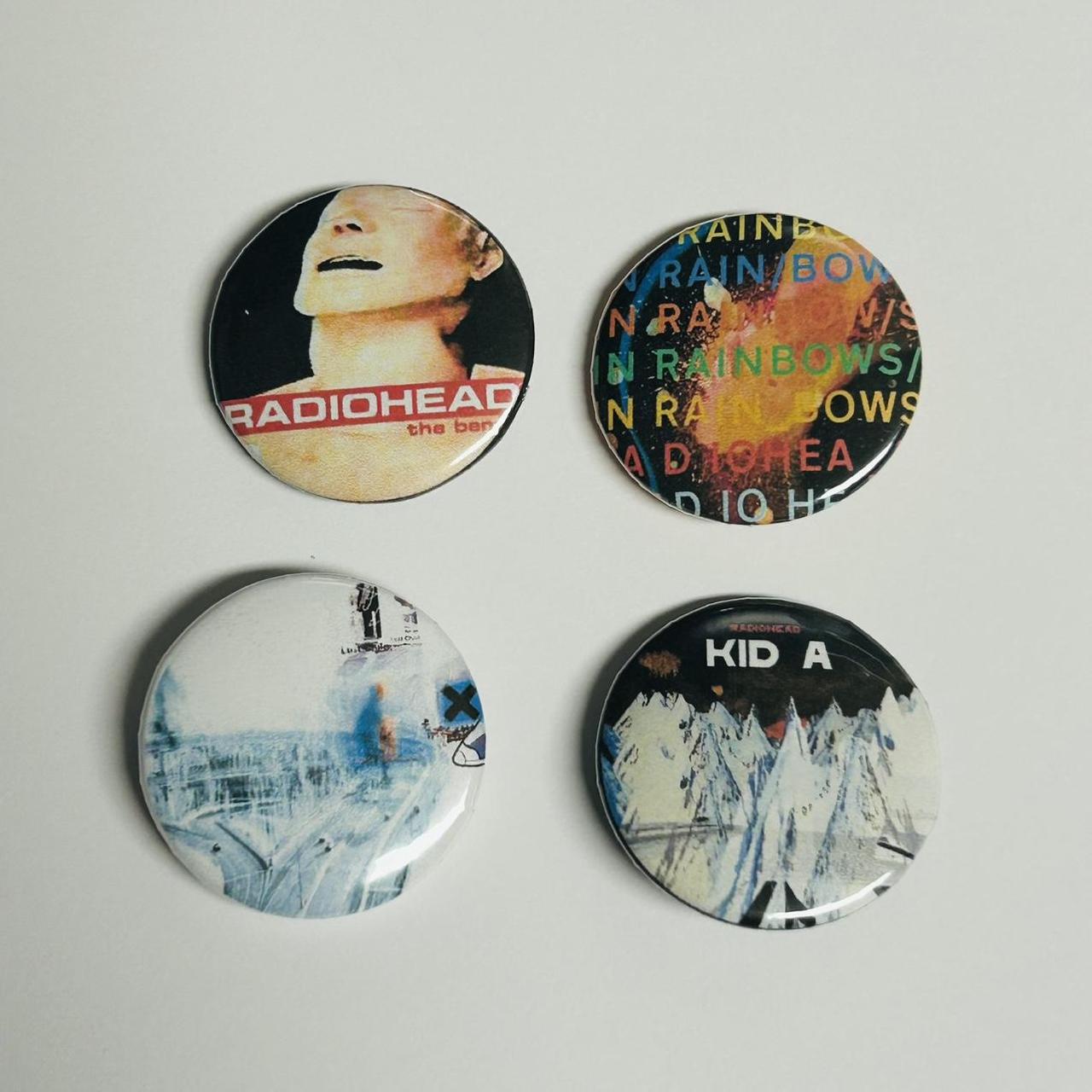 radiohead pins bundle of 4 most popular ok computer,... | Depop