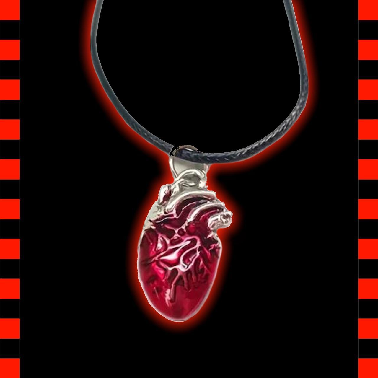 Y2K Gothic Heart Necklace free shipping on all... | Depop