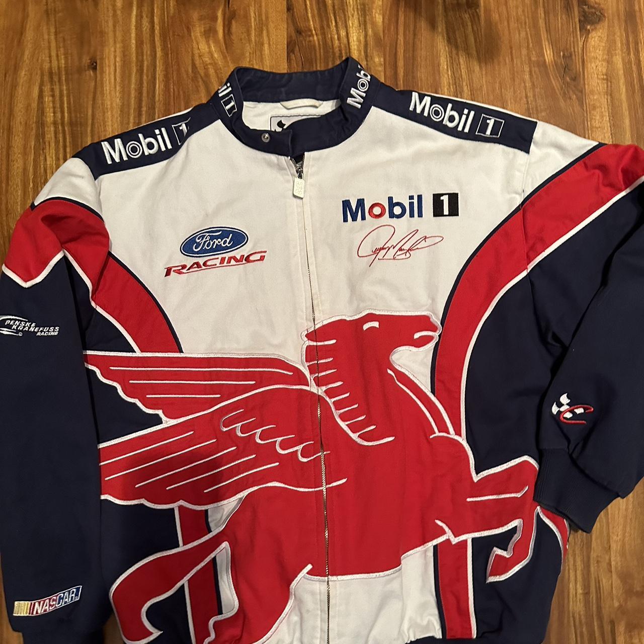 Chase Authentic Mobil Racing Jacket - Depop