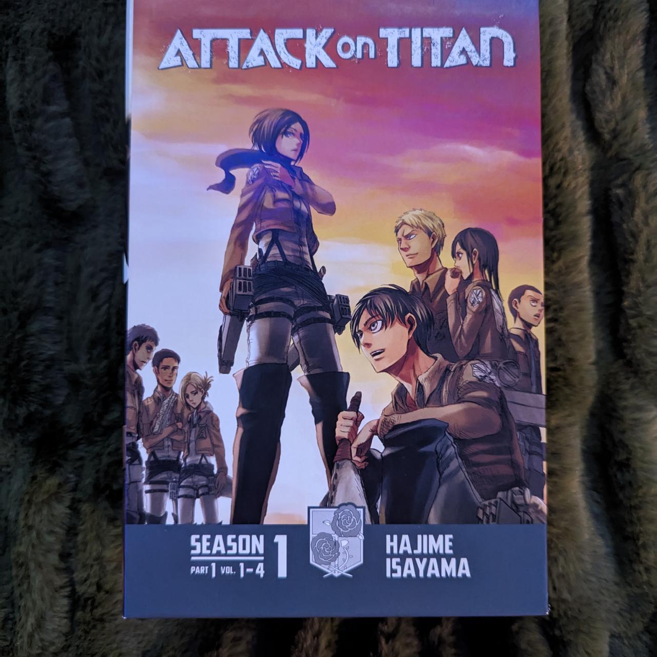 AOT/ Attack on Titan manga volumes 1-4 in original... - Depop