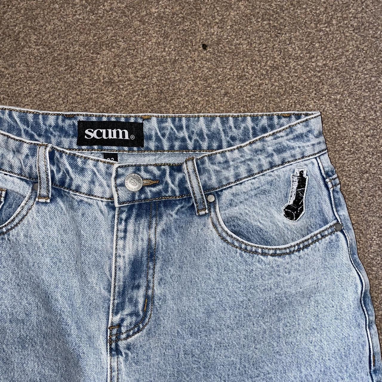 Scum Light blue jeans - Depop