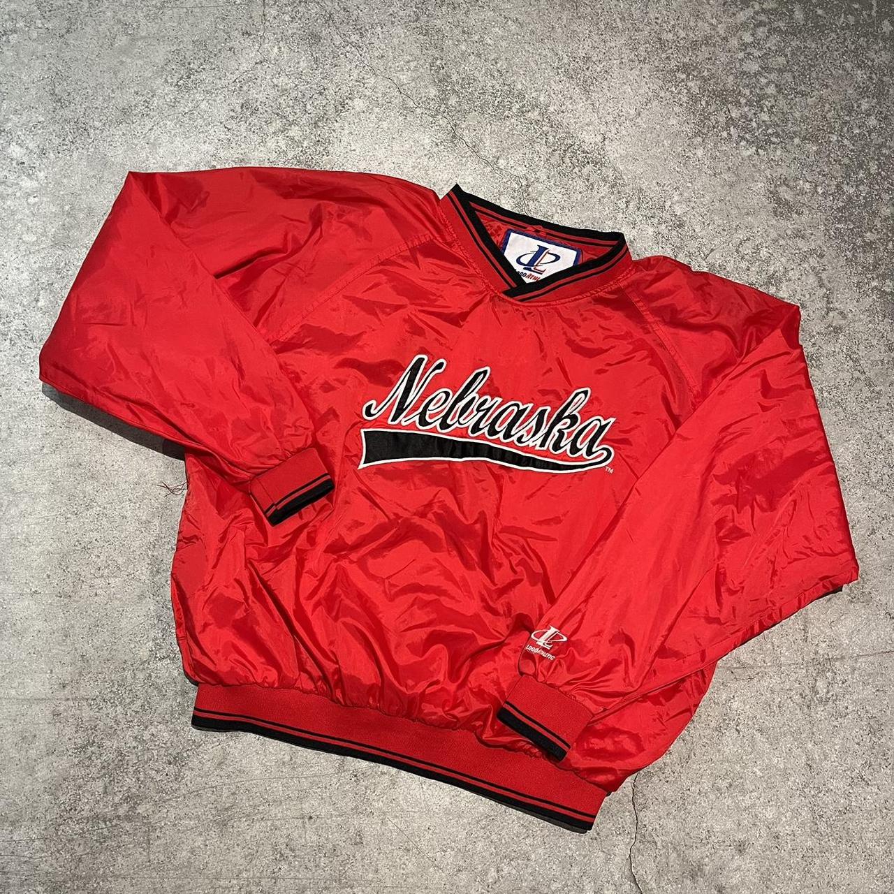 vintage 90s nebraska university logo athletic... - Depop
