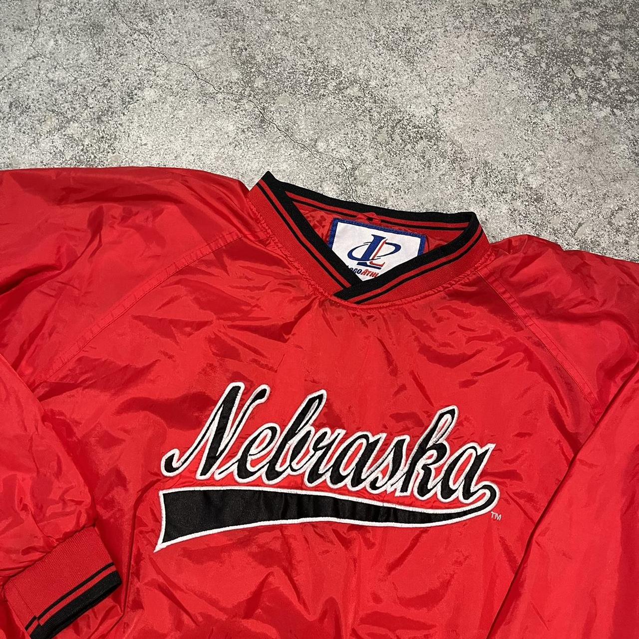 vintage 90s nebraska university logo athletic... - Depop