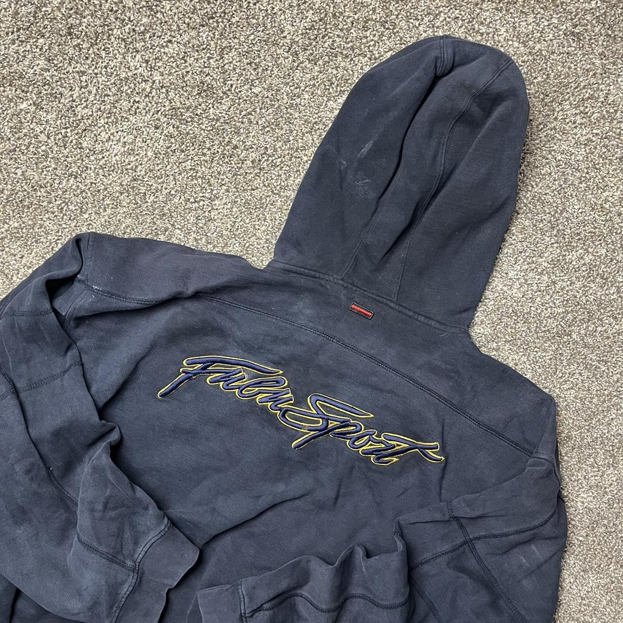 vintage 90s fubu sport script logo heavyweight... - Depop