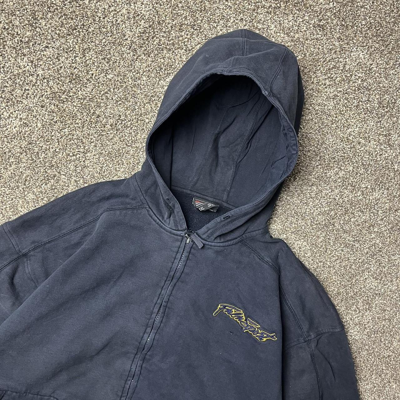 vintage 90s fubu sport script logo heavyweight... - Depop