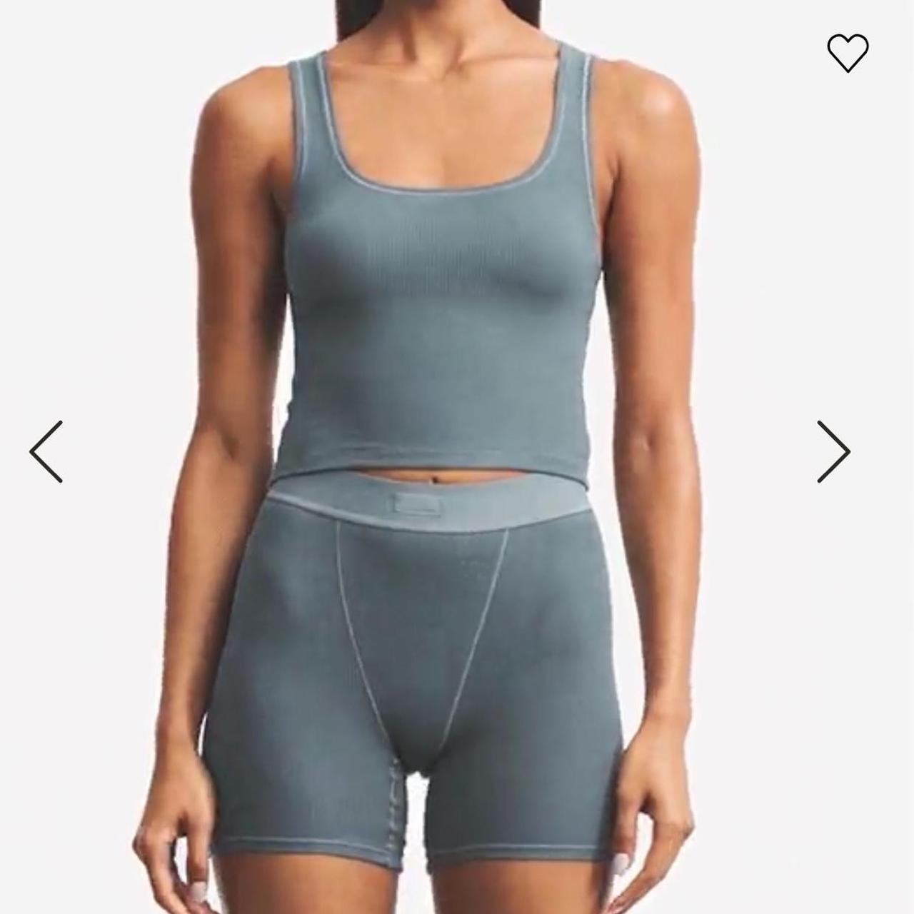 skims set in the colour kyanite both top & shorts in... | Depop