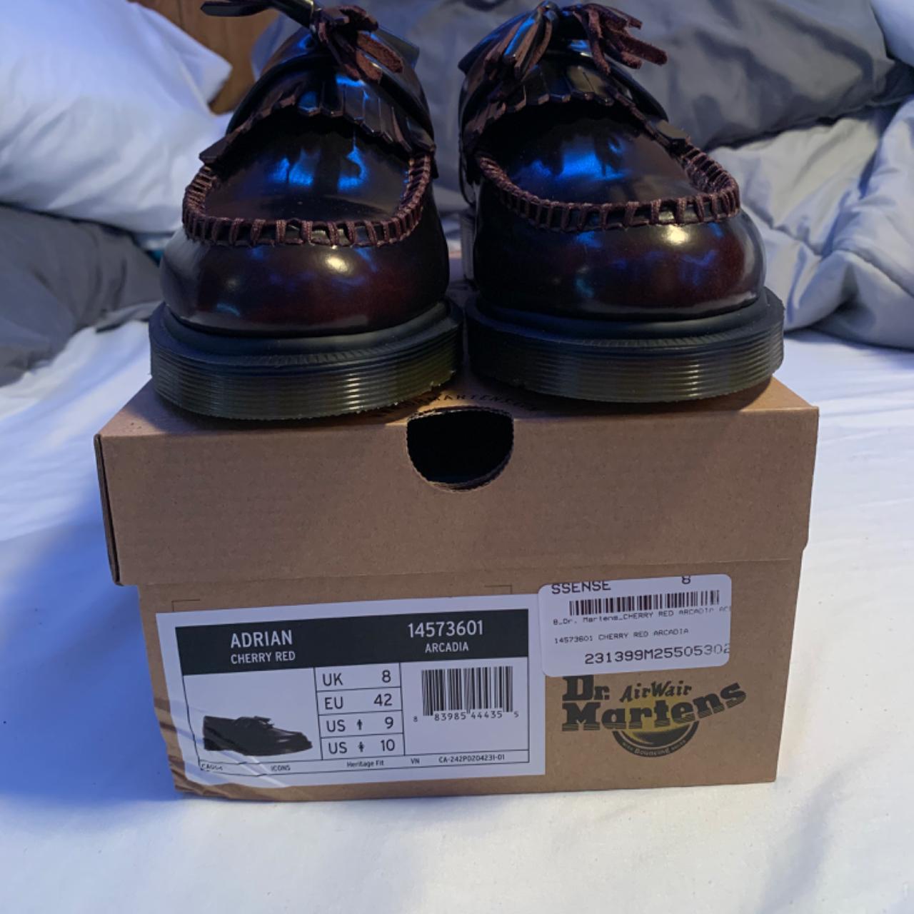 Brand new Dr marten cherry red Adrian loafers Never... - Depop