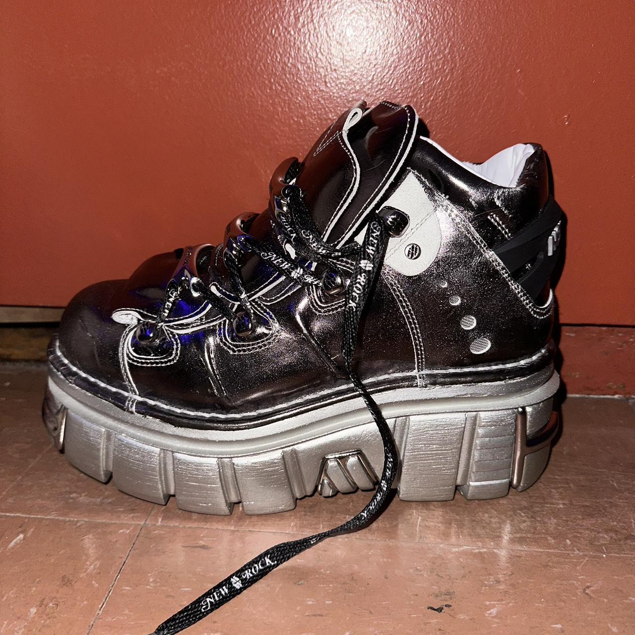 Metallic New rock shoes Brand new just didn’t fit... - Depop