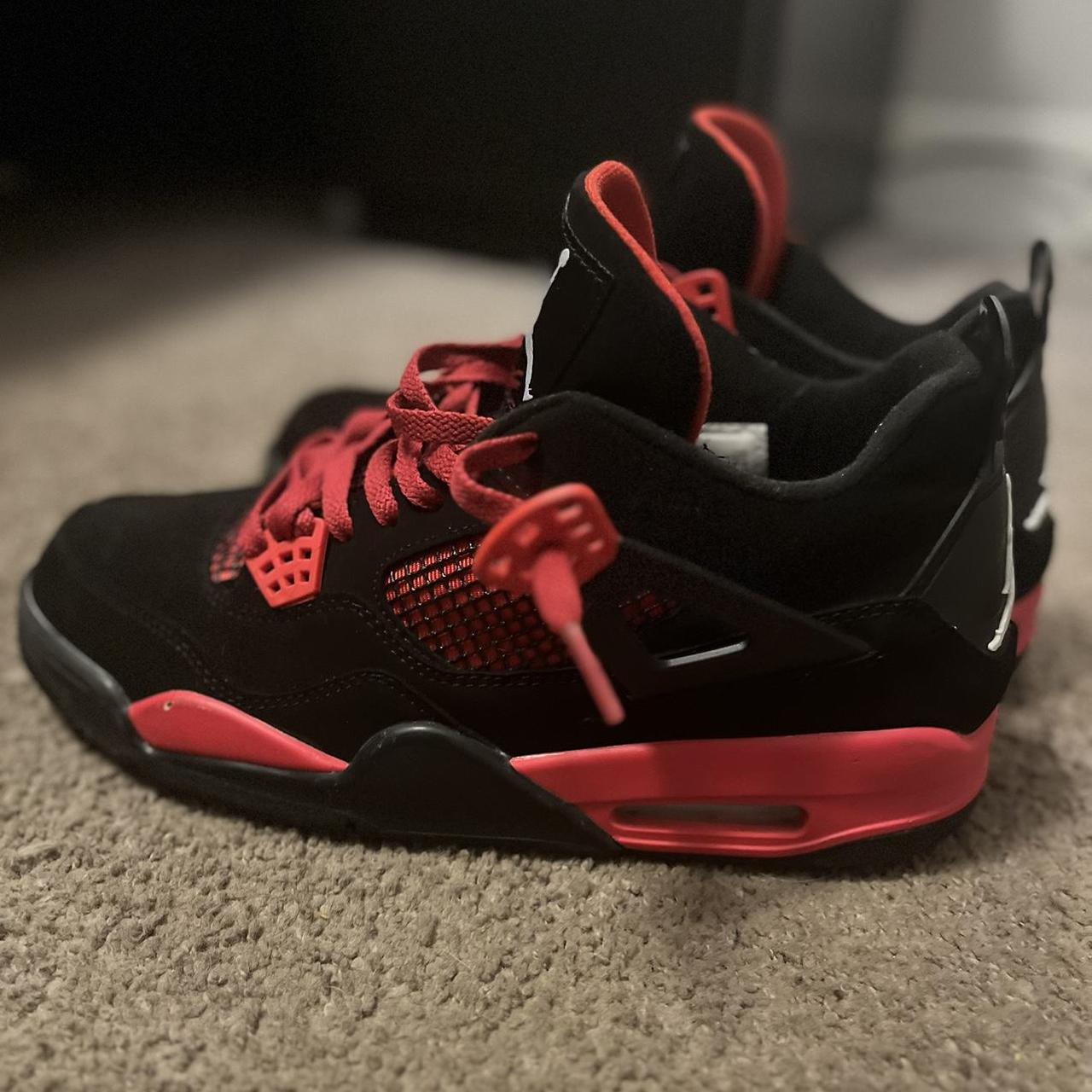 Jordan 4 red thunders [REPS] (Good reps red... - Depop