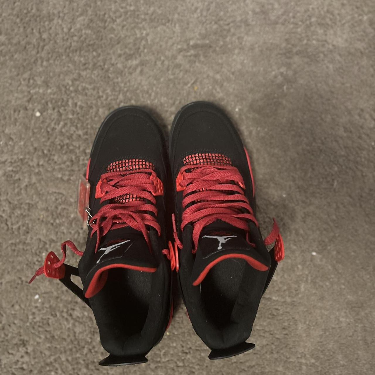 Jordan 4 red thunders [REPS] (Good reps red... - Depop