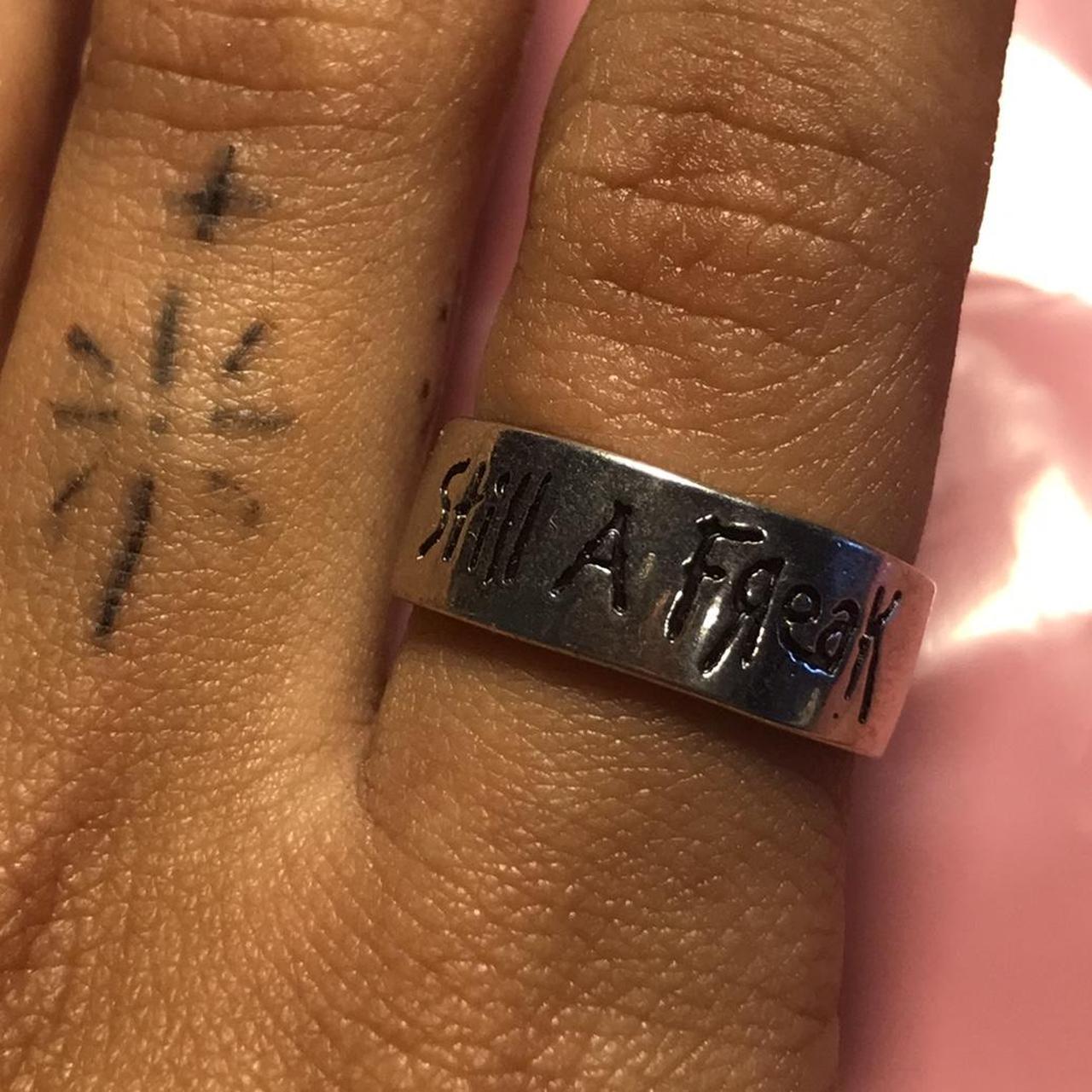 Hot topic Korn Still a Freak ring -silver with... - Depop