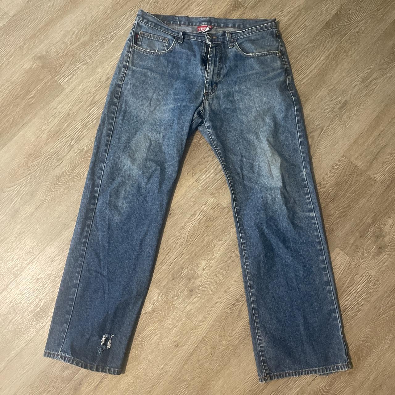 Vintage 90s alien workshop baggy jeans... | Depop