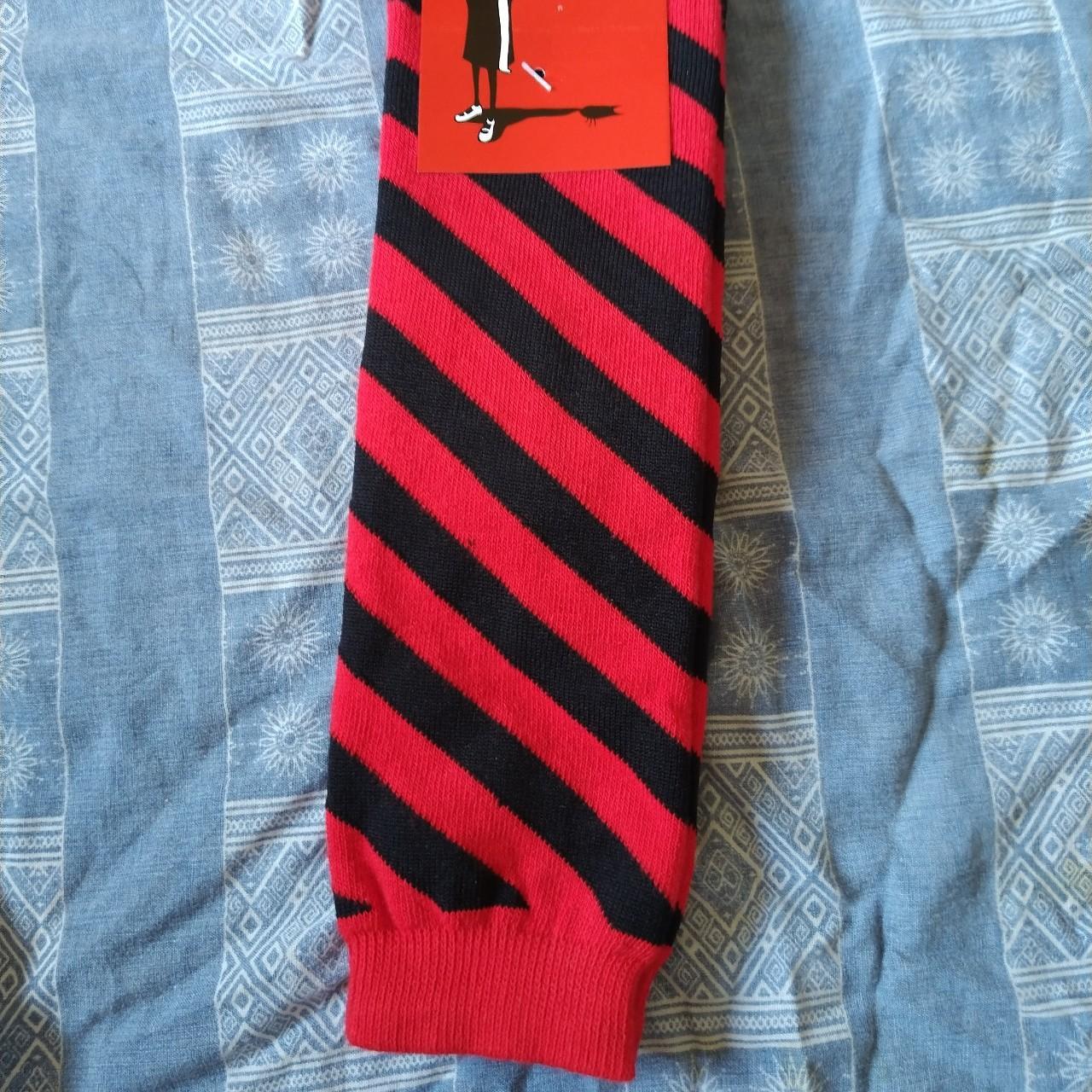 Hot Topic Women's Black and Red Socks | Depop
