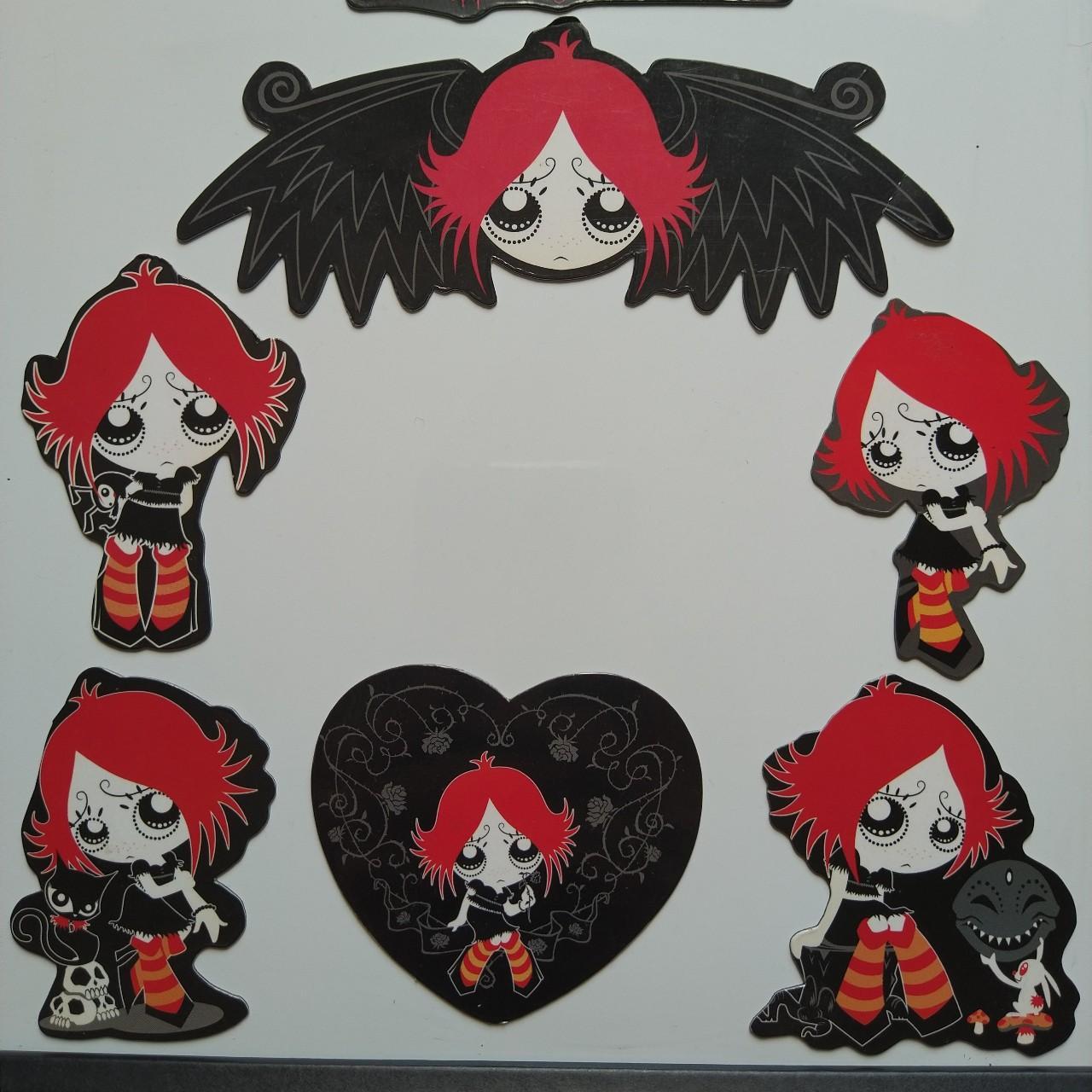 Vintage Y2K Ruby Gloom Magnets Hot Topic Mall Goth... - Depop