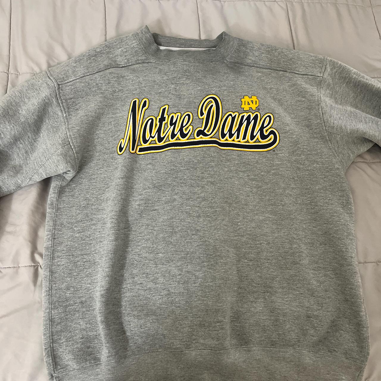 galt sand vintage ncaa notre dame grey... | Depop