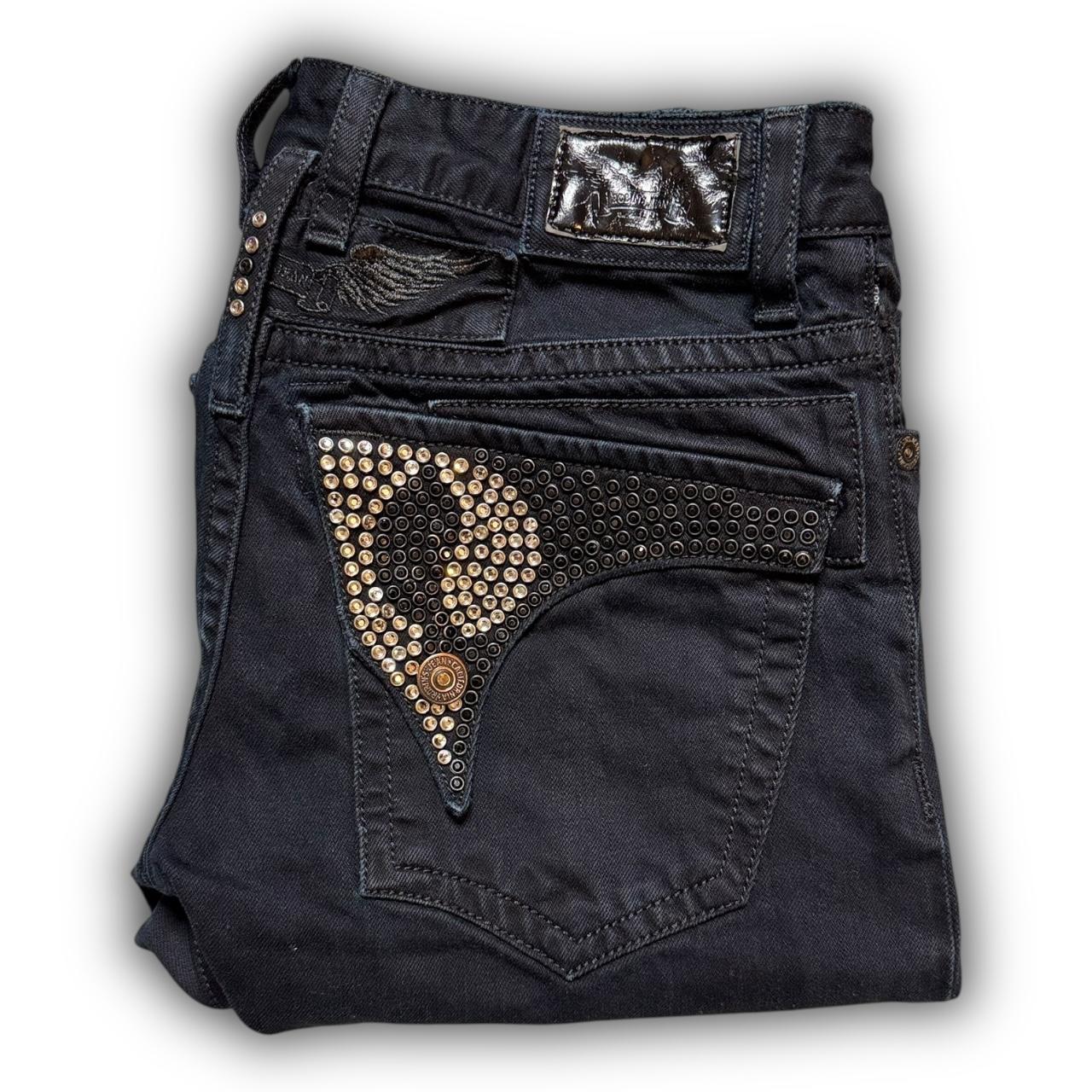 Robin Jean Snake Eye White/ Black Studs Straight... | Depop