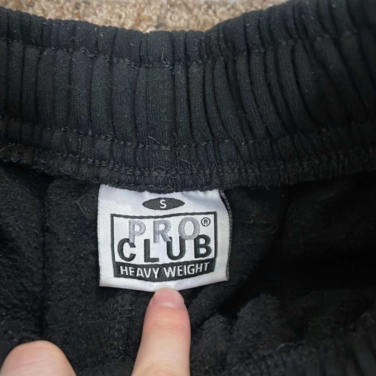 Pro Club Cargo Pants -black sweatpants -size:... - Depop