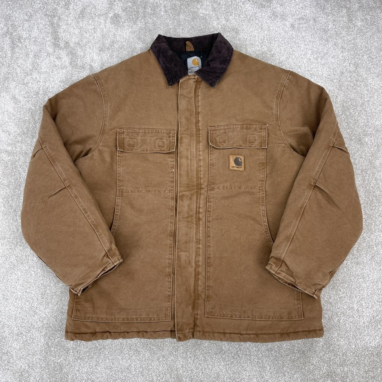 Carhartt Arctic jacket Tan heavy canvas... - Depop