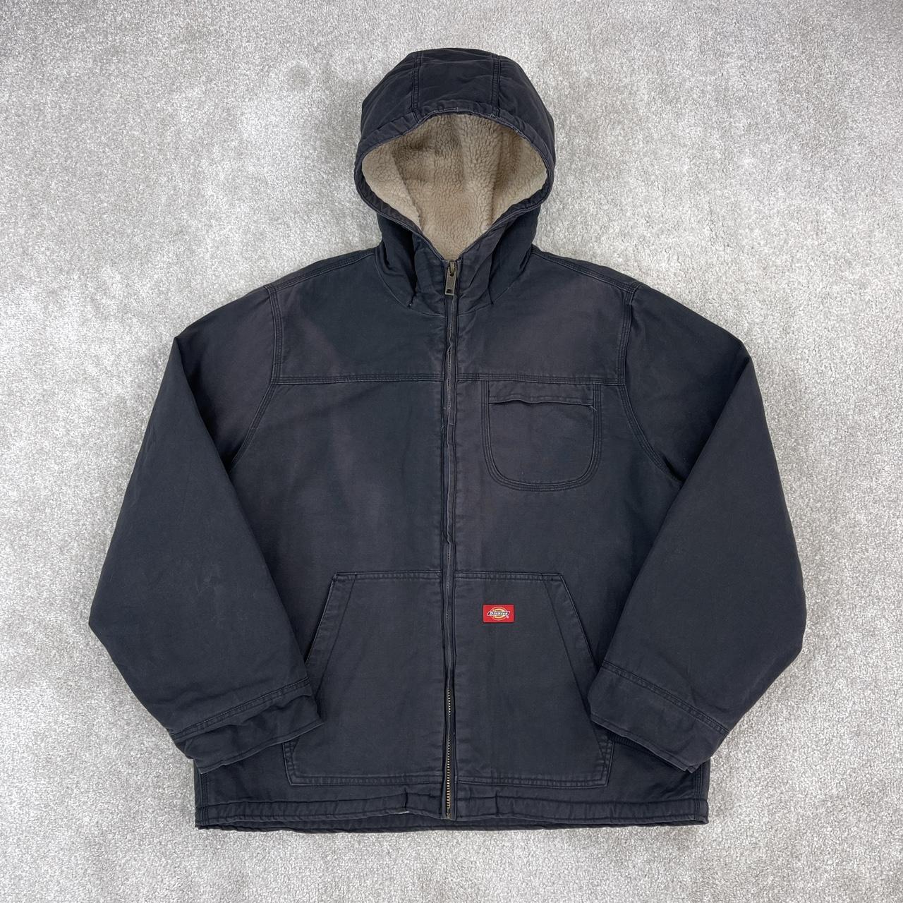 Dickies active jacket Sunfaded black Sherpa lined... - Depop