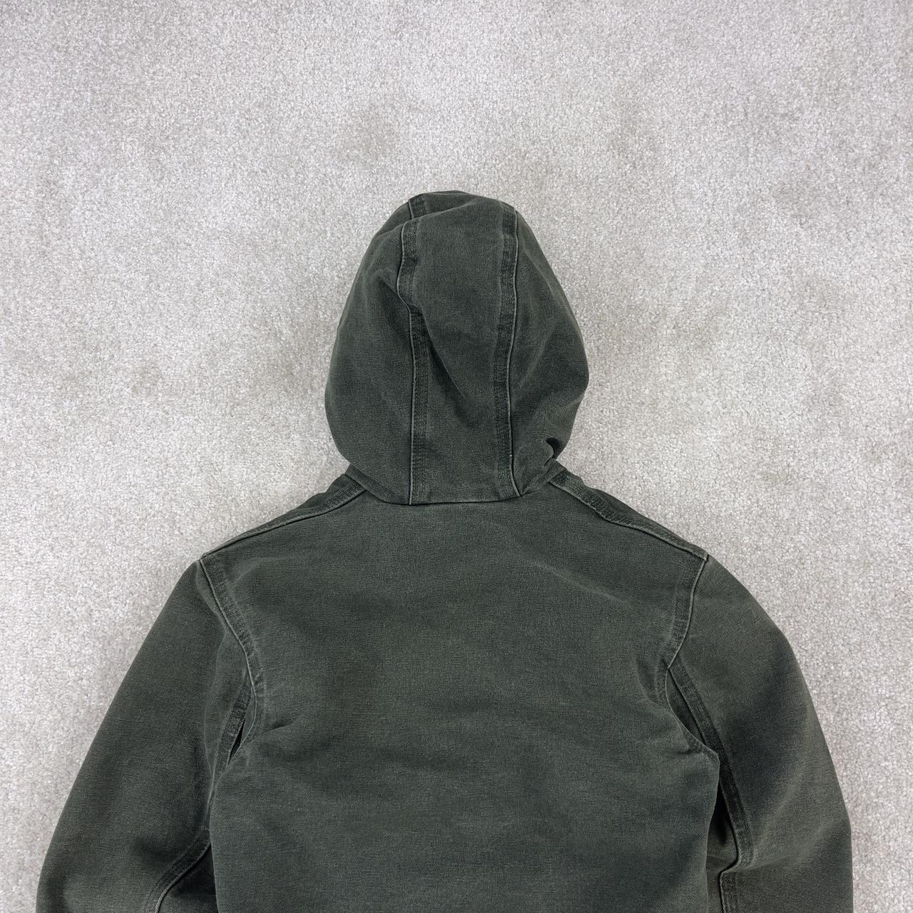 Carhartt active jacket Sandstone green hooded jacket... - Depop
