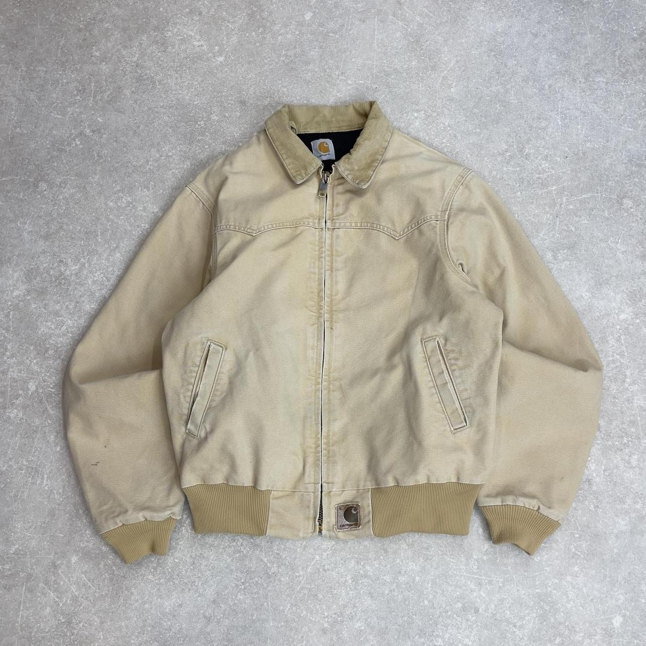 Carhartt jacket Thick heavy canvas bomber... - Depop