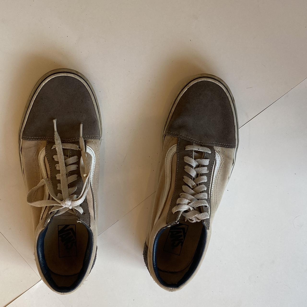 Bleached Vans, pretty worn in a size 11.5 Need them... - Depop