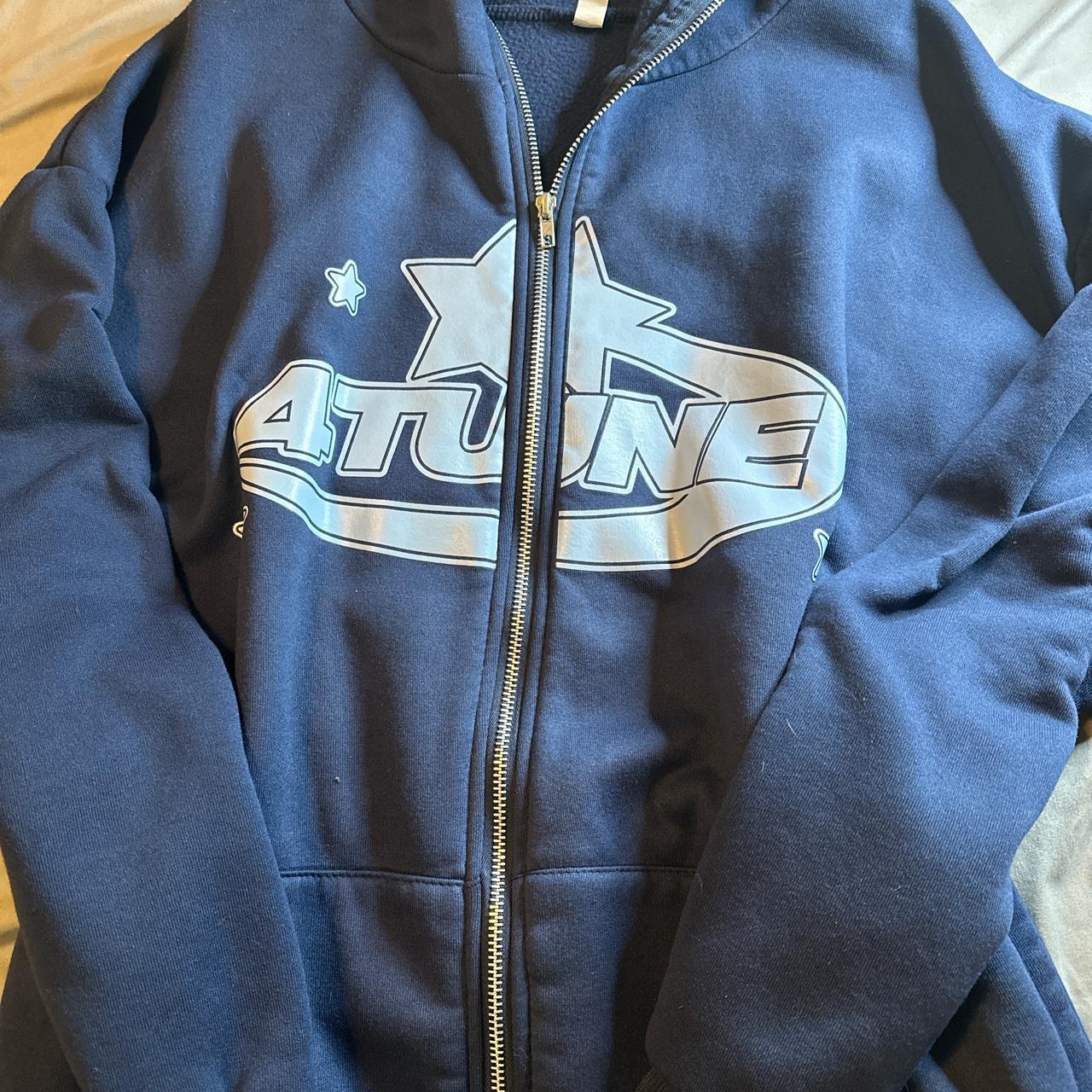 4tune hoodie size large selling because the material... - Depop