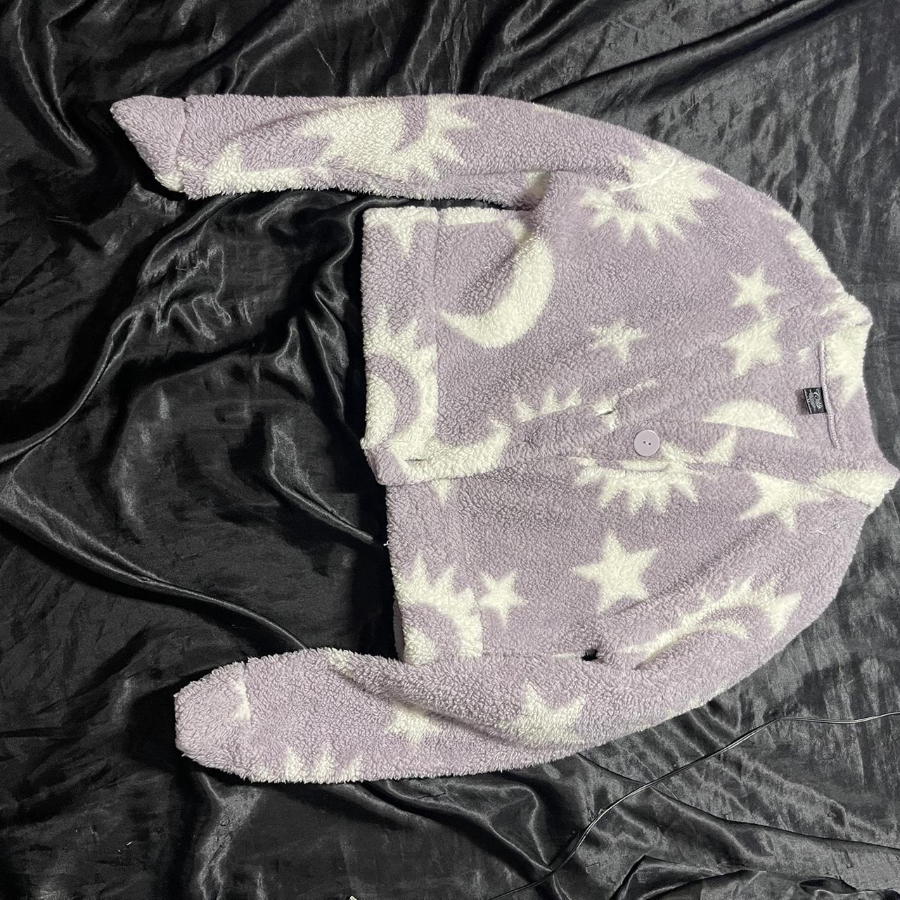 small fuzzy moon n stars sweater - Depop