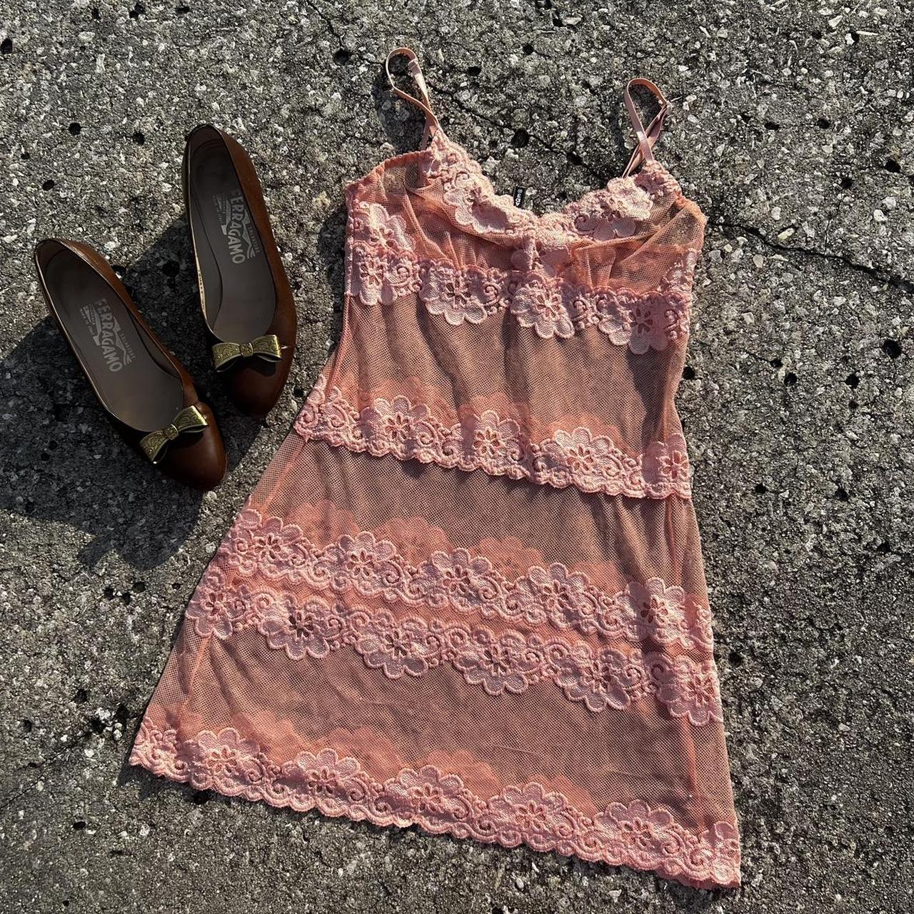 vtg 90s mesh rampage dress obsessed with her🫶🏼 size... - Depop