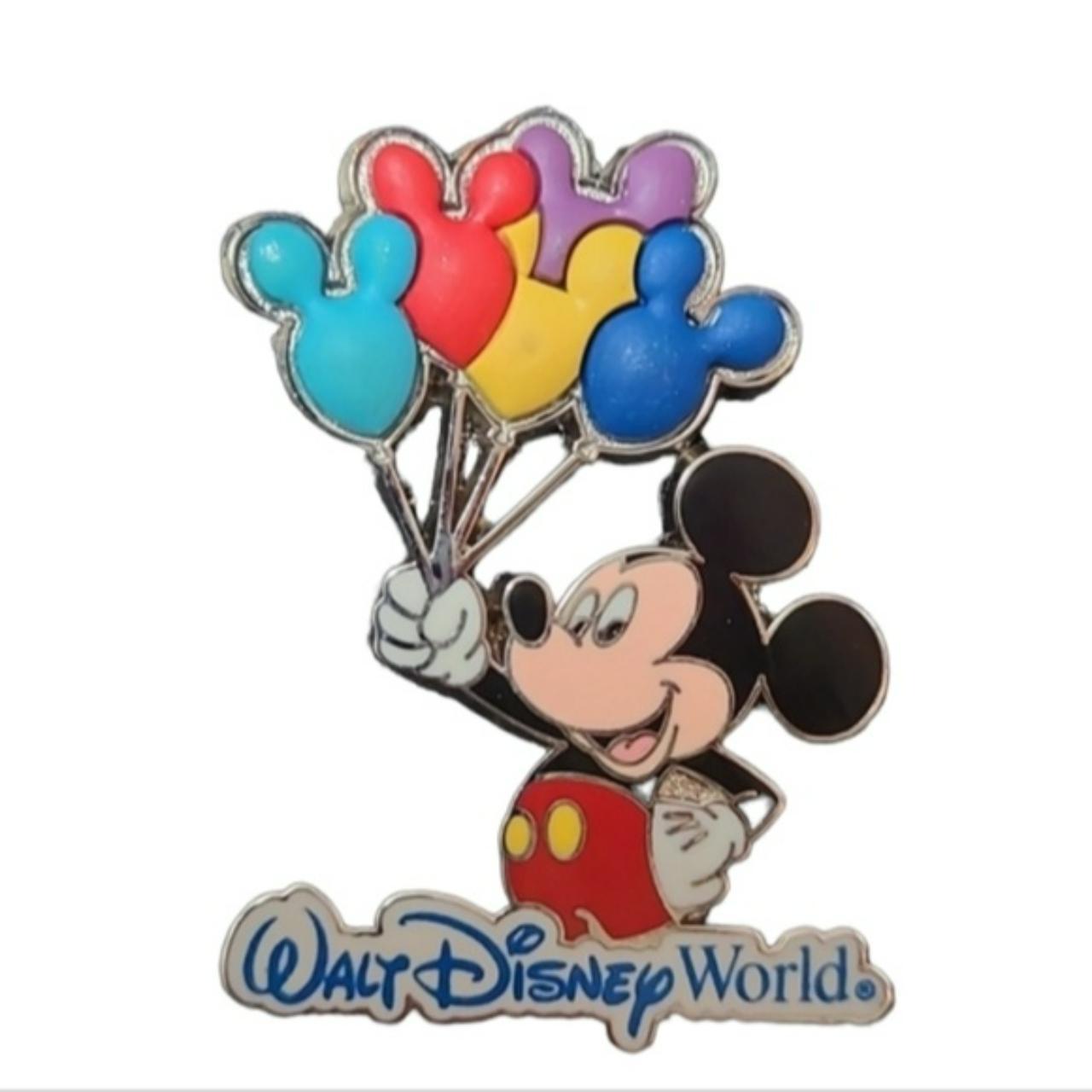Disney Pin Mickey Mouse Holding 3D Balloons Walt... - Depop
