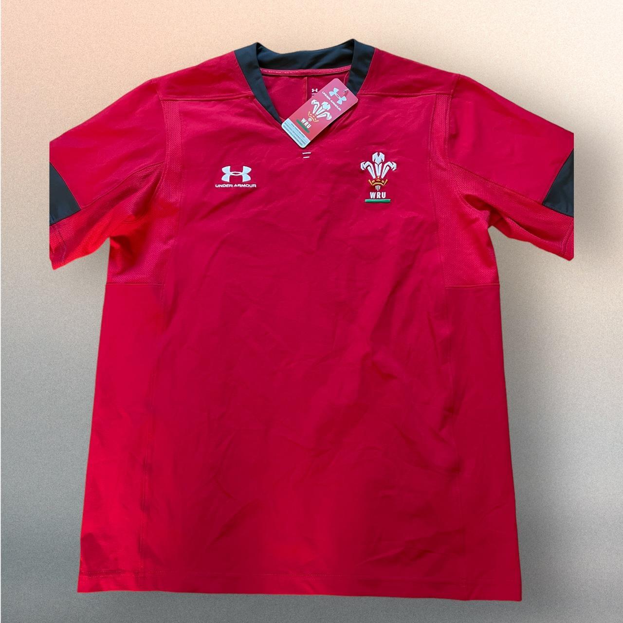 Mens Wales Rugby Union Shirt Under Armour Size... - Depop