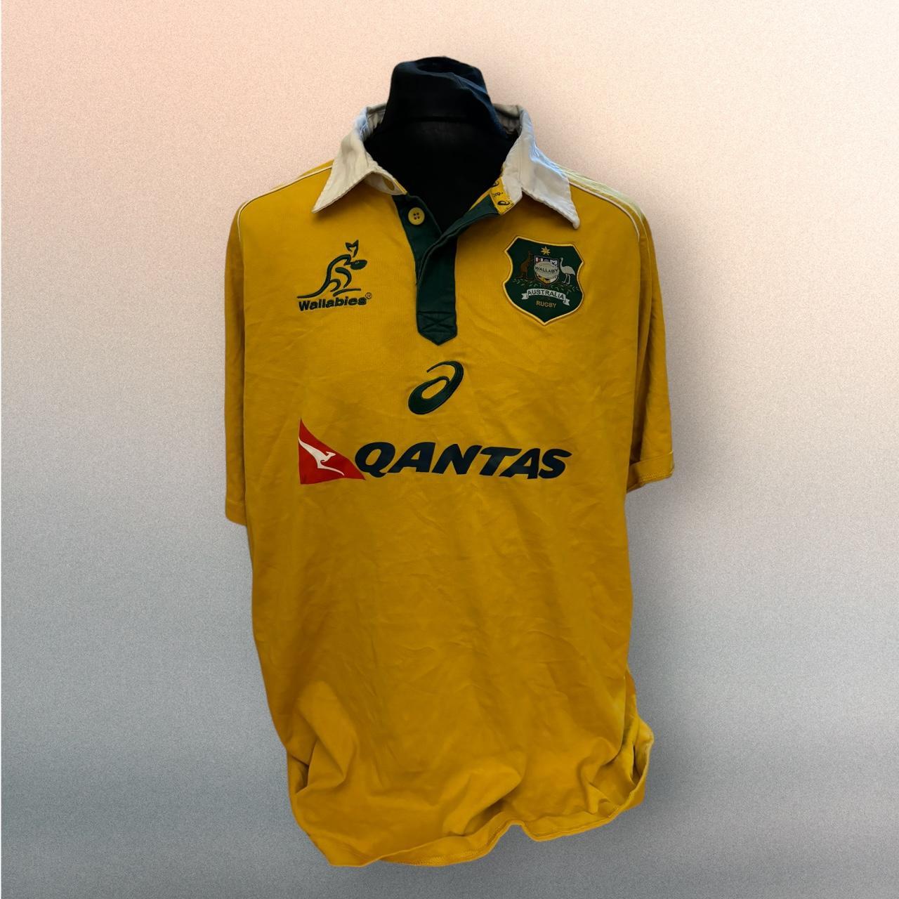 Australia Rugby Union Shirt 2015 Asics Mens size 4XL... - Depop