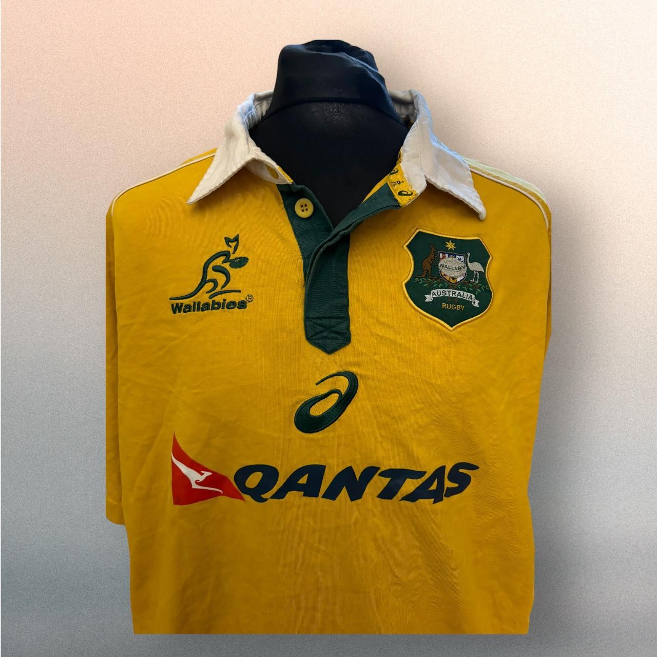 Australia Rugby Union Shirt 2015 Asics Mens size 4XL... - Depop