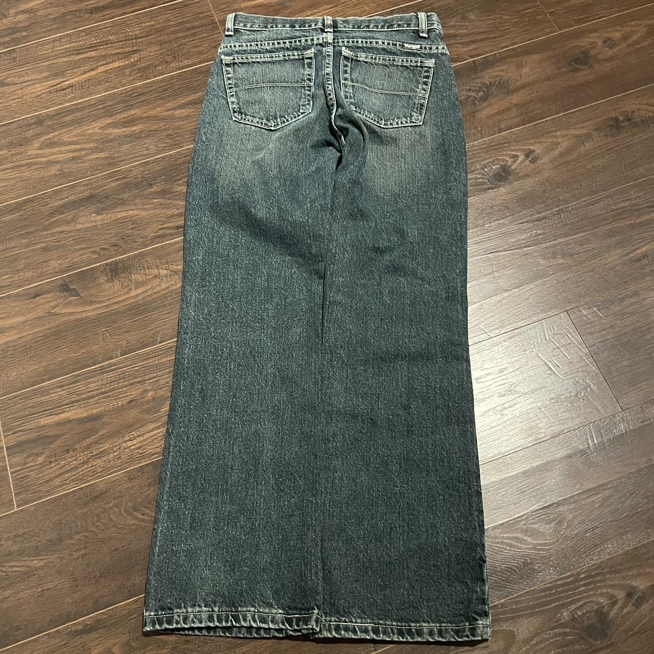 Y2K blue jeans perfect for your streetwear skater or... - Depop