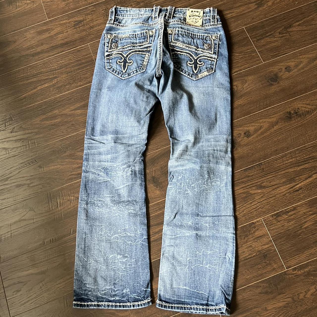 Rock revival jeans 30” waist 30” inseam #grunge... - Depop