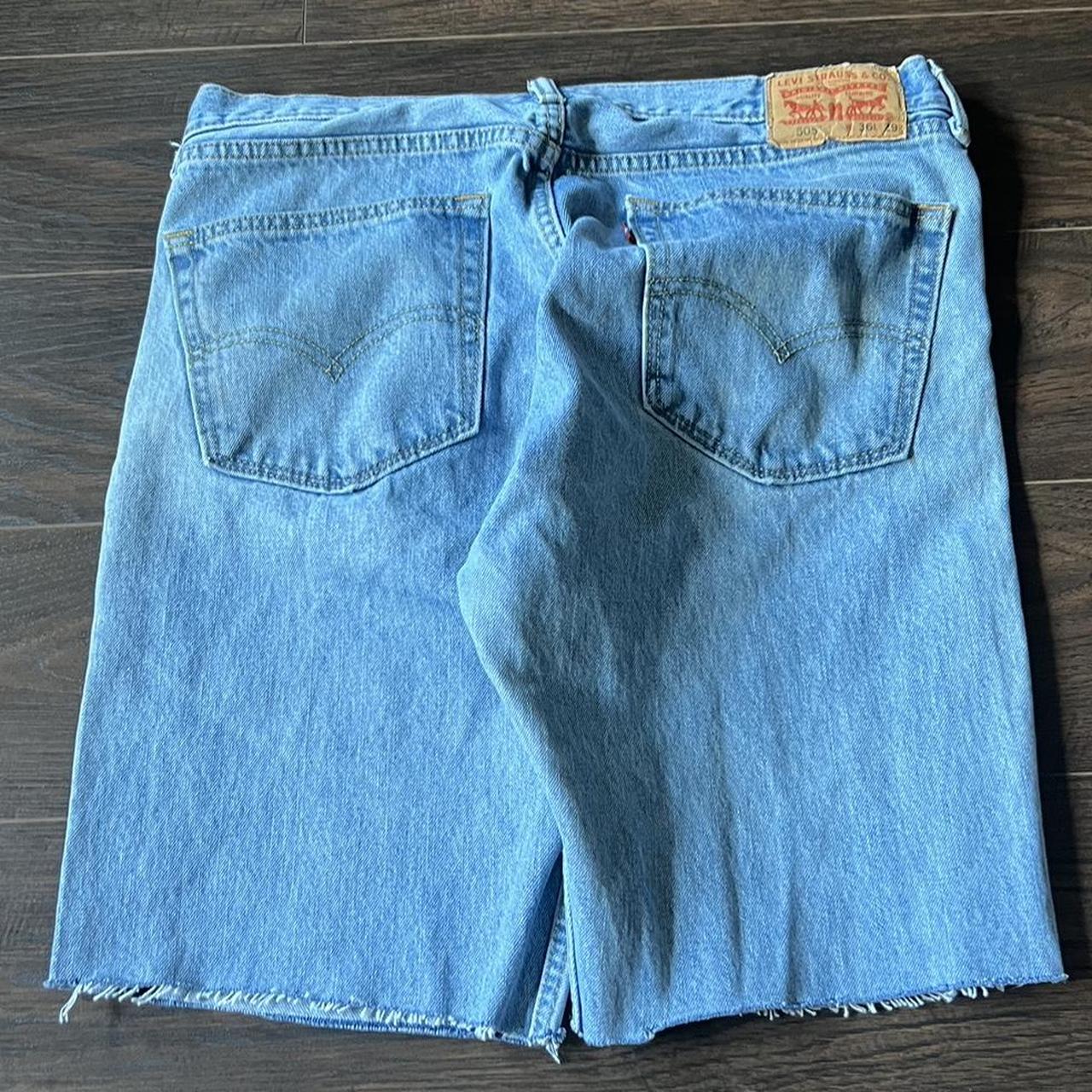 Levis cut off jorts 34” waist 10” inseam 20”... - Depop
