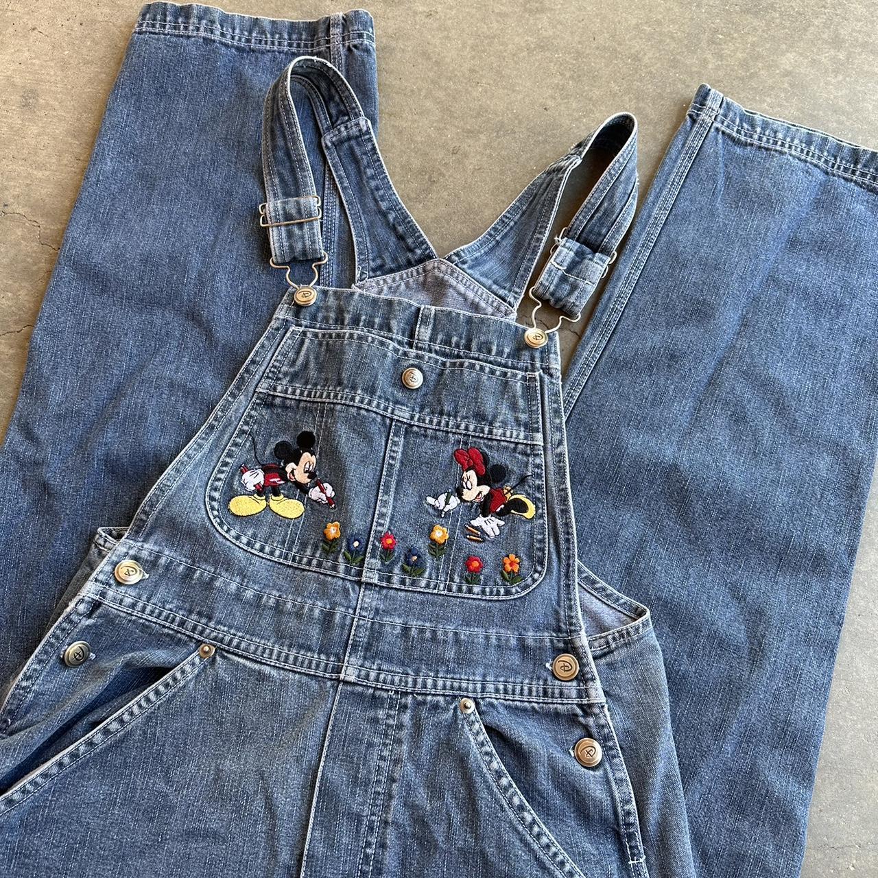 Disney overalls Size: Extra Small Condition: 7/10... - Depop