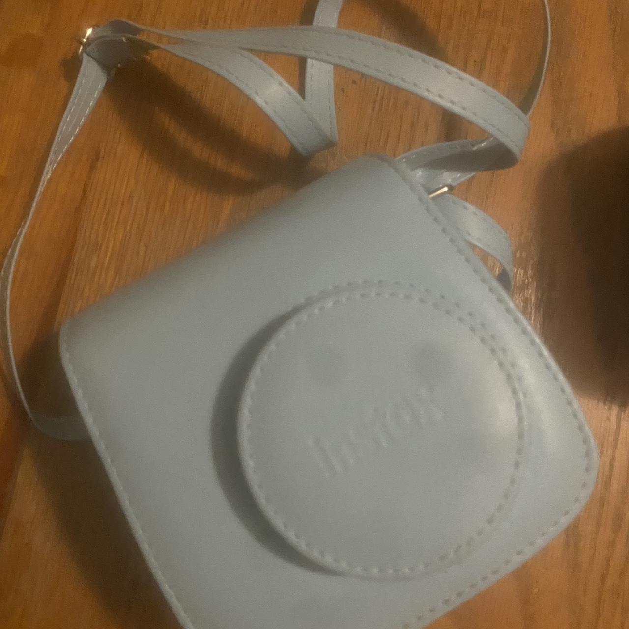 Light blue Polaroid Instax mini 7S with camera bag... - Depop
